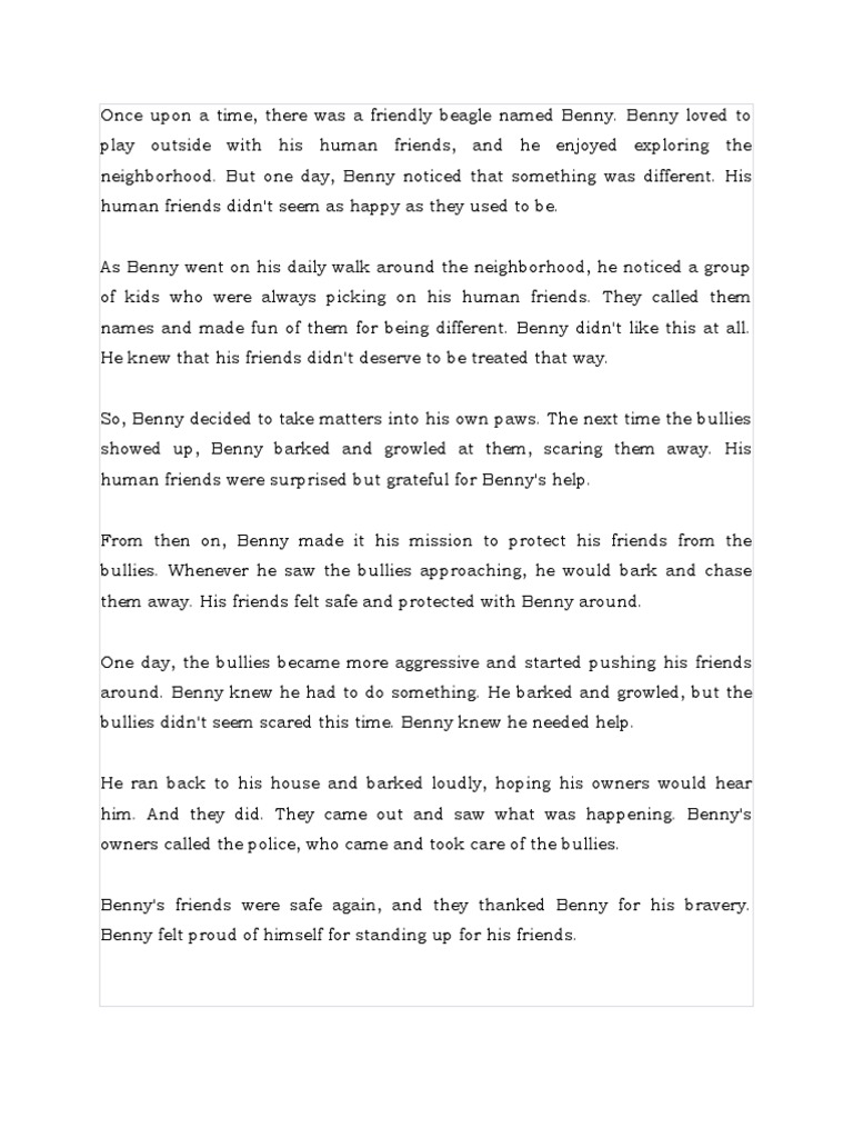 Benny The Good Beagle | PDF