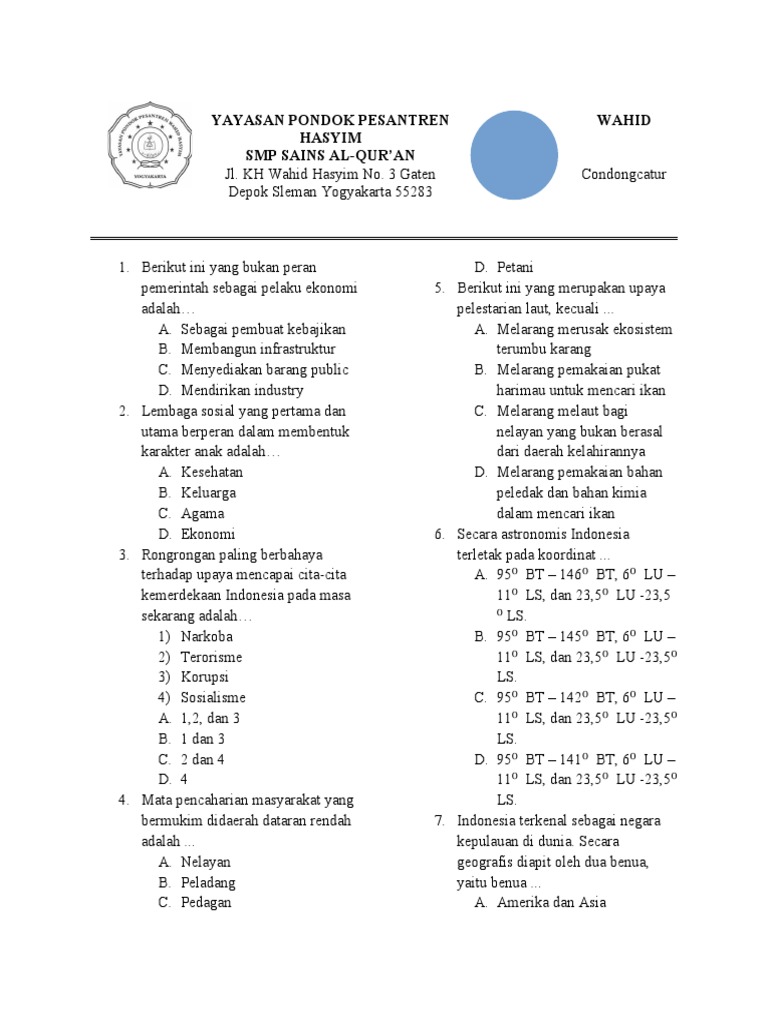 Soal LCC SMP | PDF