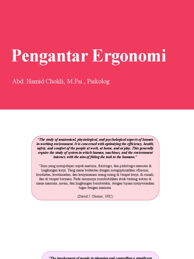 2.-Over View Ergonomi | PDF | Komputer