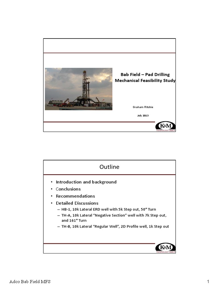 Section 23 Adco Bab Field MFS Presentation PDF | PDF | Casing (Borehole ...