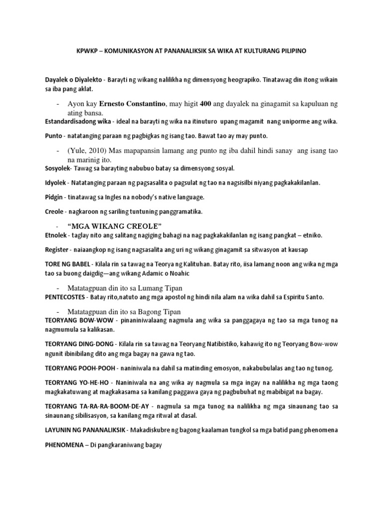 KPWKP Reviewer PDF | PDF