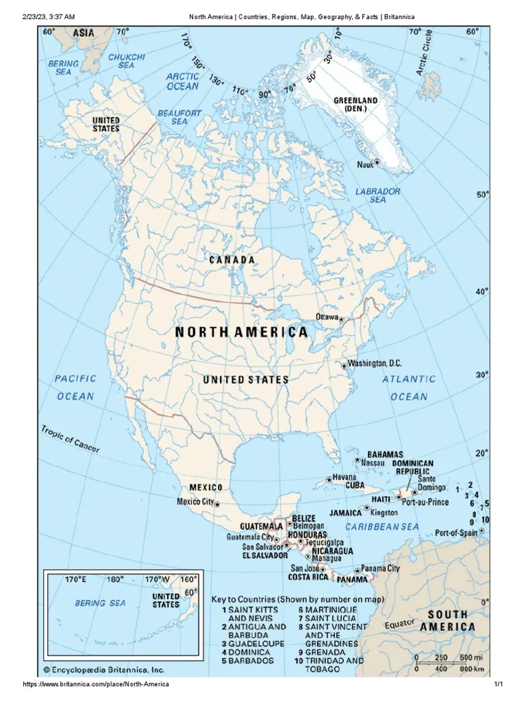 North America _ Countries, Regions, Map, Geography | PDF