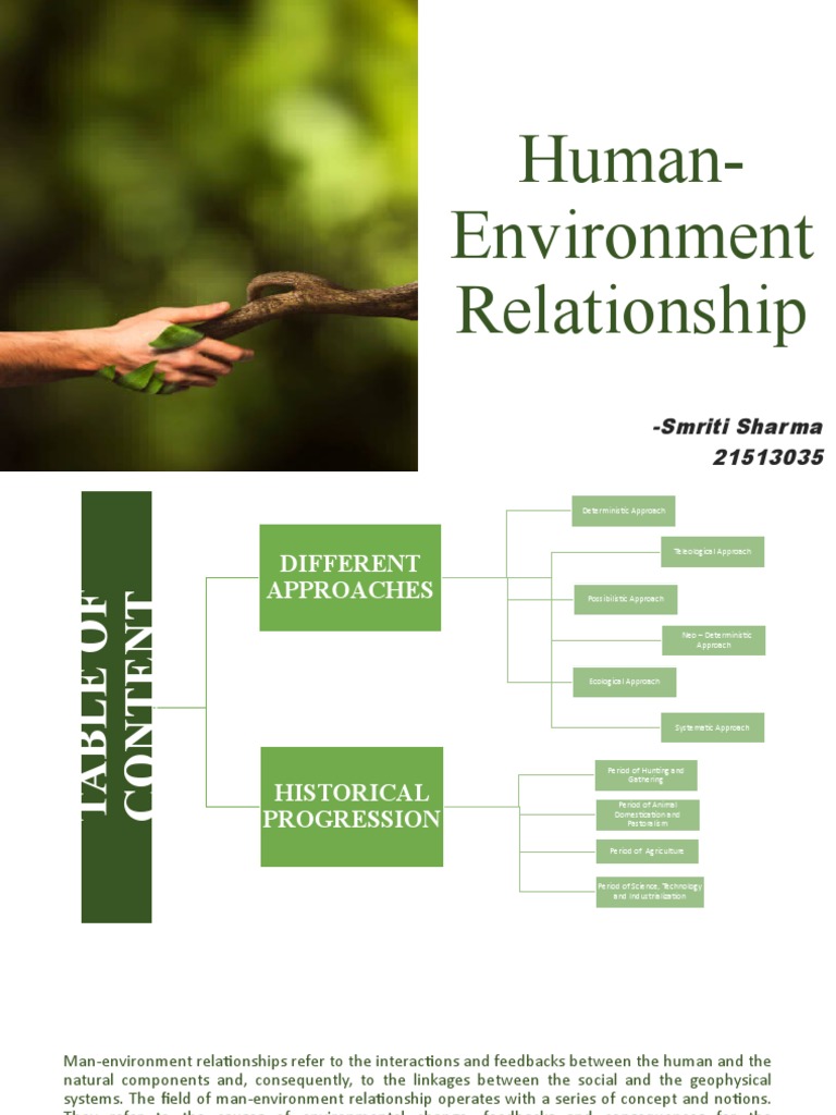 Human-Environment Relationship | PDF