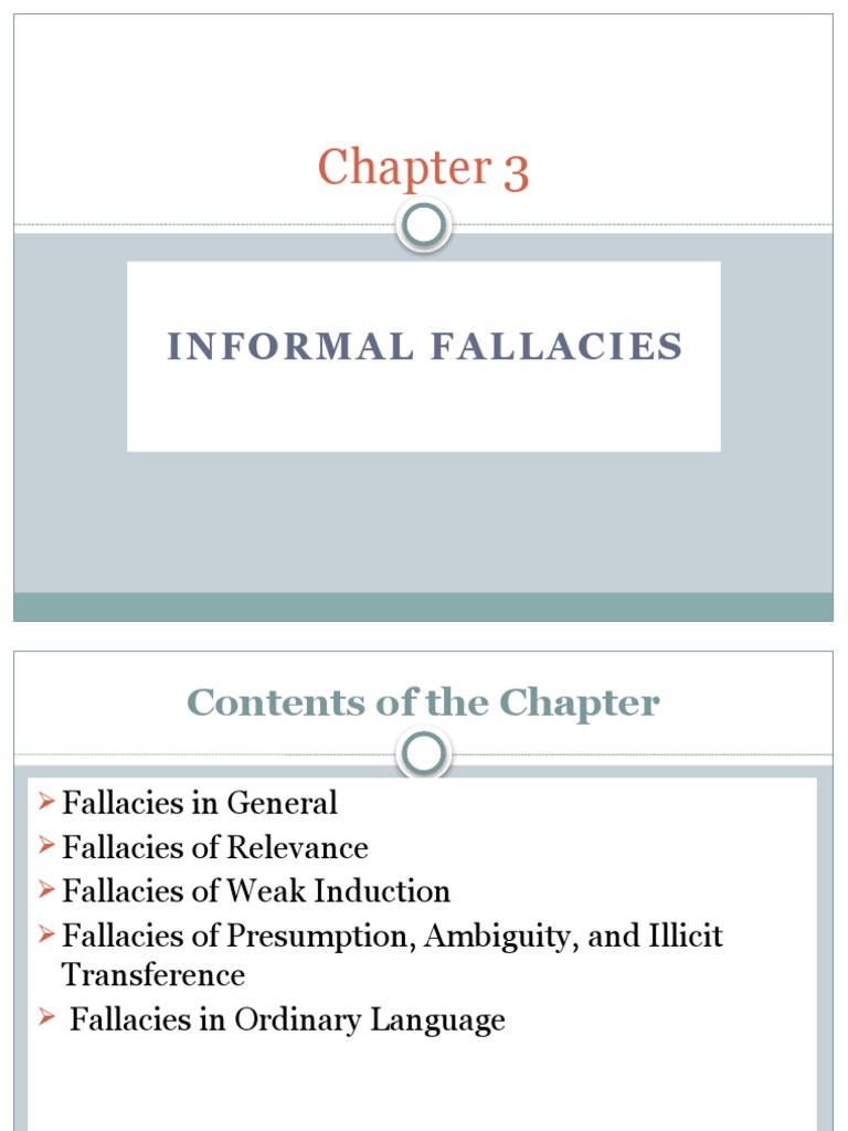 AAU Logic Chapter 3. Lectur | PDF | Language Arts & Discipline