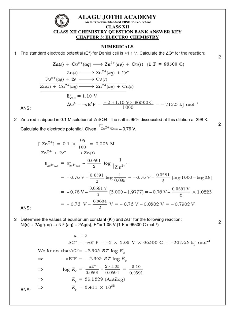 Chapter3 - QB Answer Key PDF | PDF