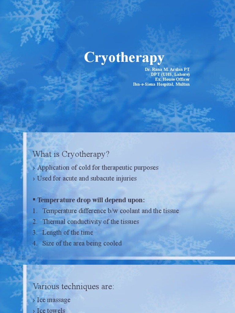 Cryotherapy | PDF