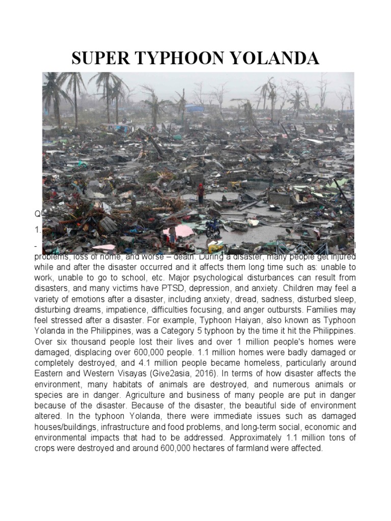 Super Typhoon Yolanda | PDF