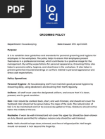 Grooming Standards | PDF | Clothing | Dress