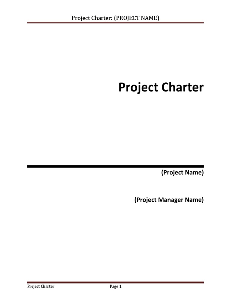Simple Project Charter Template | PDF