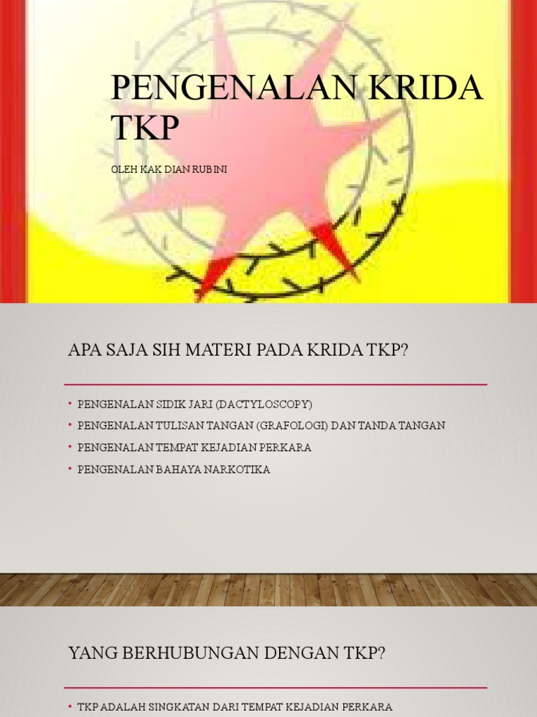 Pengenalan Krida TKP dan Penanganannya | PDF | Ilmu Sosial | Griya & Taman
