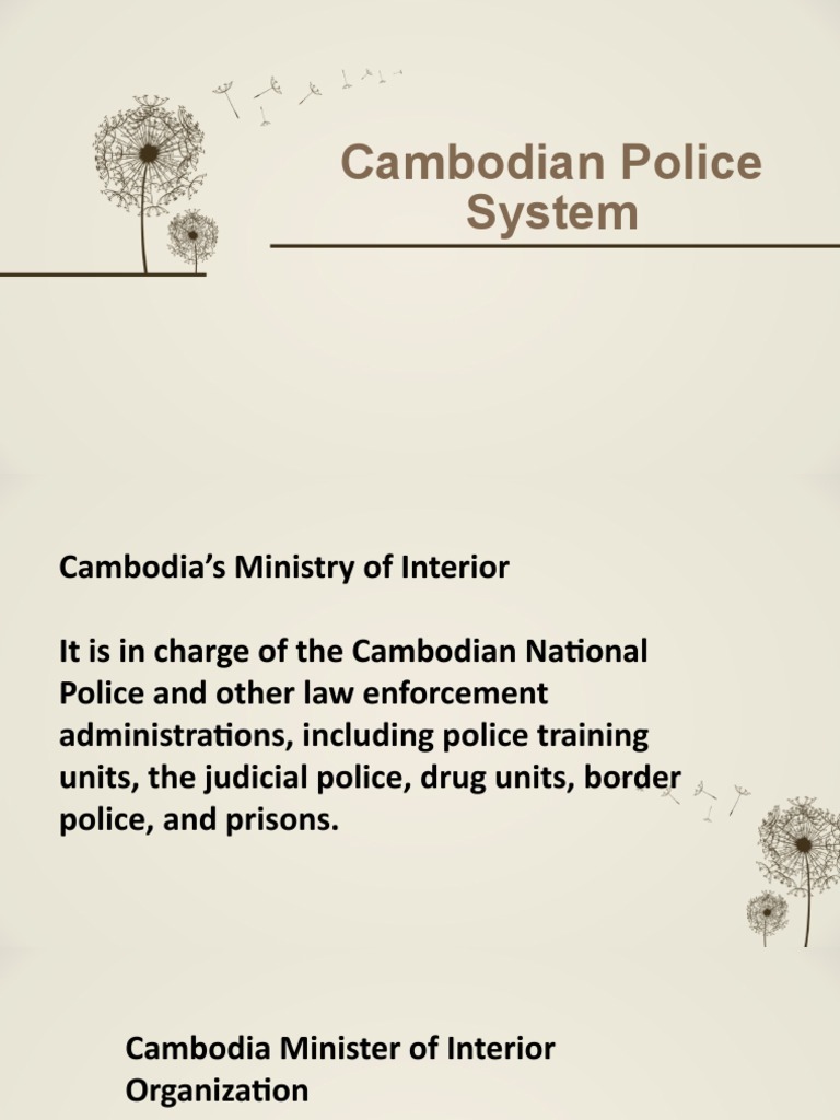 Cambodian Police Structure and Ranks | PDF | Cambodia | Police