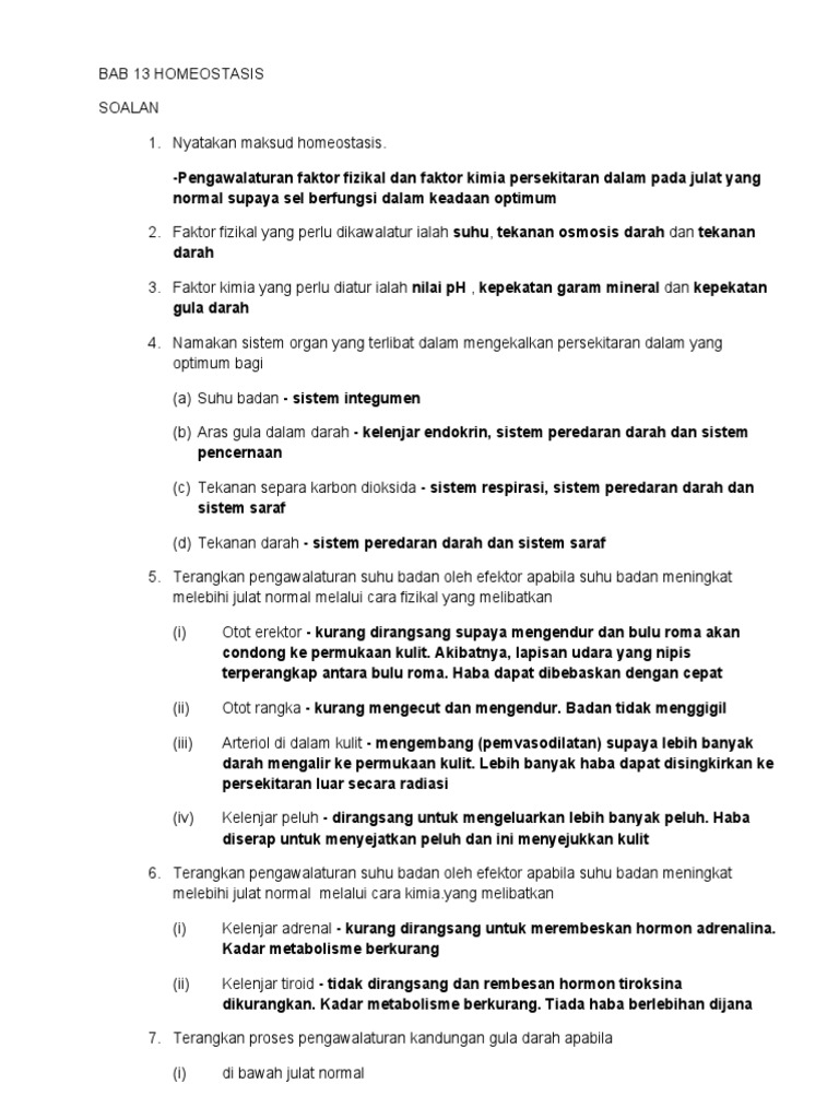 Bio Ting 4 Bab 13 KSSM | PDF