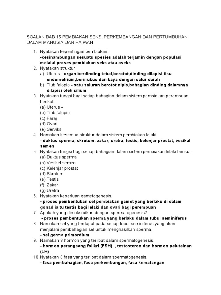 BIO TING 4 BAB 15 KSSM.docx | PDF