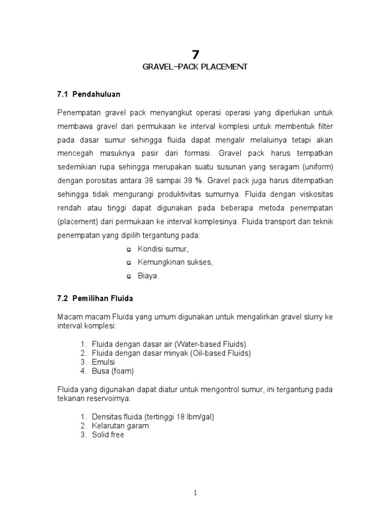 Gravel Pack Placement | PDF