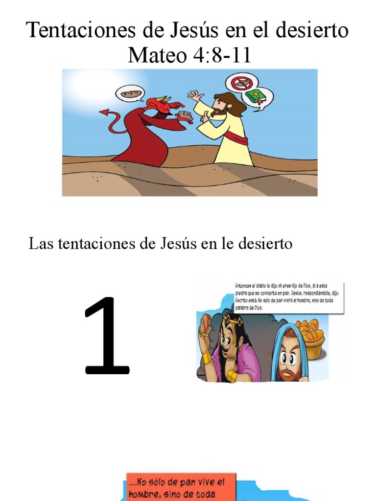 Tentaciones de Jesús en El Desierto | PDF