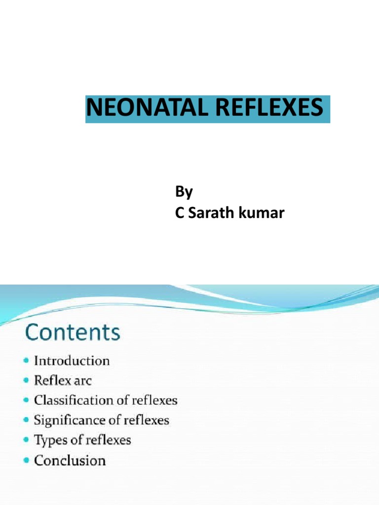Neonatal Reflexes | PDF