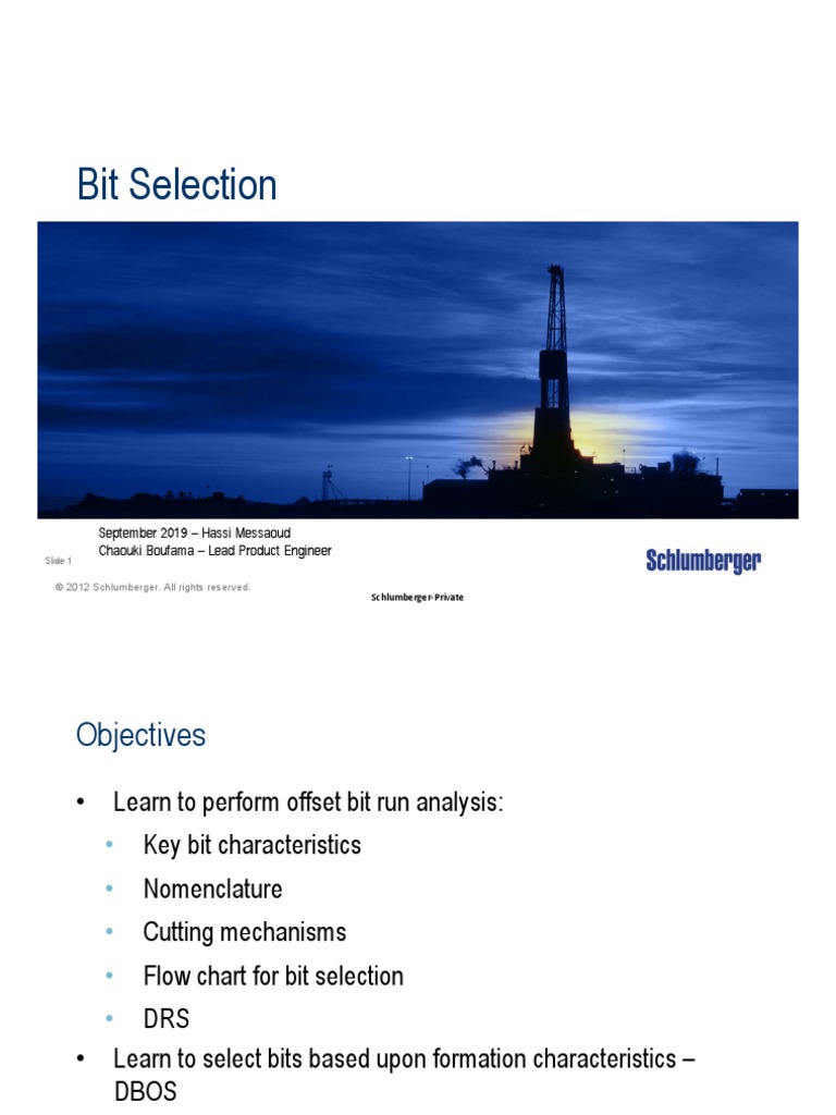 Bit Selection Pdf Pdf Drilling Abrasive