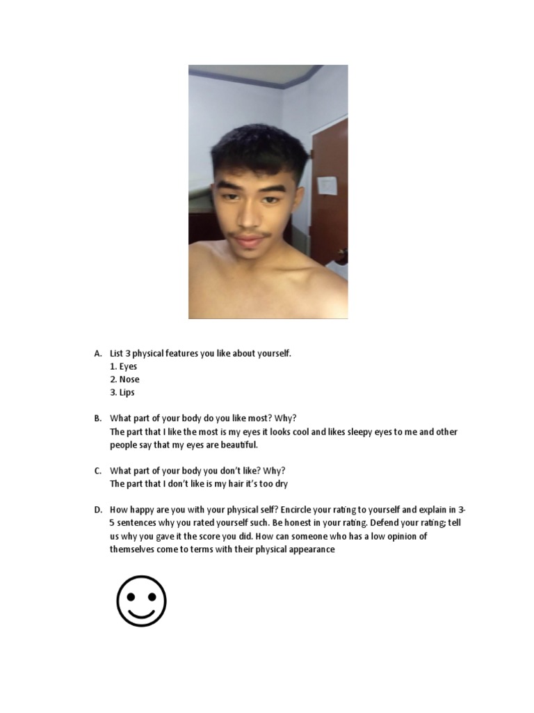 List 3 Physical Features You Like About Yourself | PDF