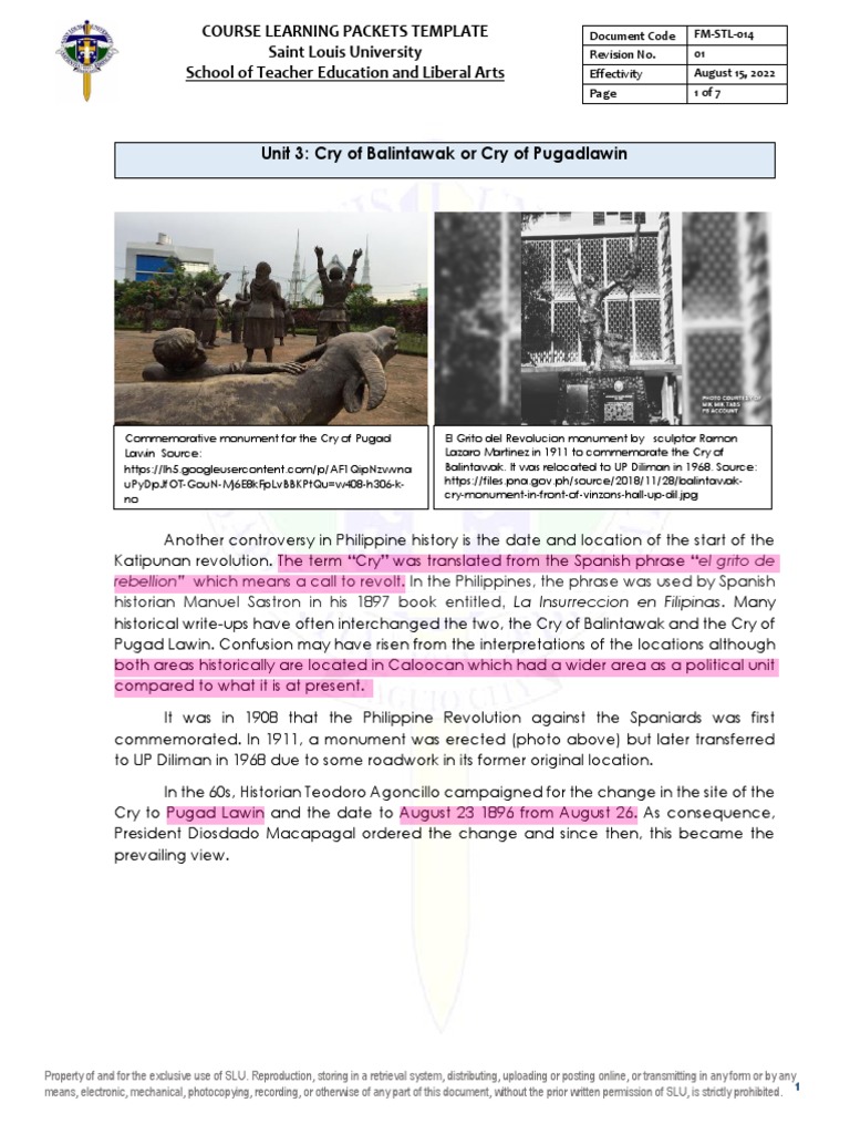 Kami Export JOHN RAPHAEL VEJANO GHist Module 2 Unit 3 PDF | PDF