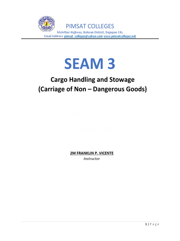 SEAM 3 - Module and Learning Activity 1 | PDF | Science & Mathematics | Technology & Engineering