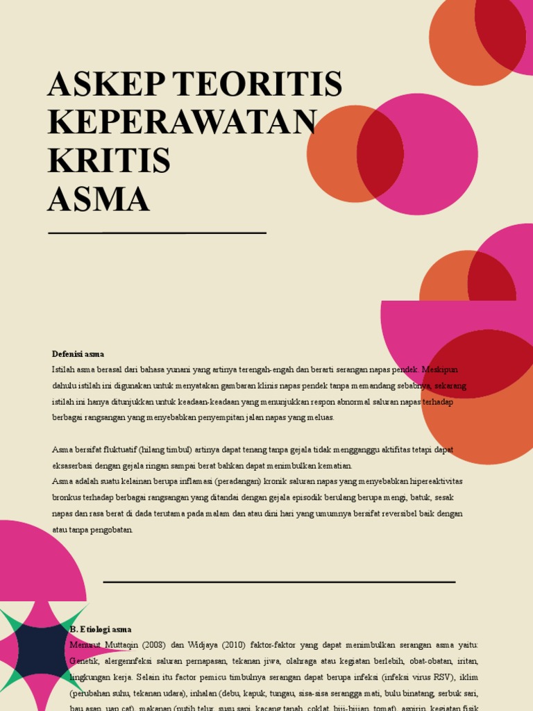 Panduan Keperawatan Asma Kritis | PDF | Sains & Matematika