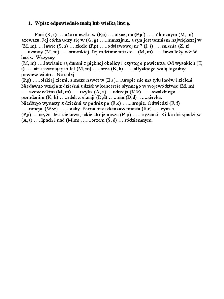 Wielka Litera. 6c | PDF