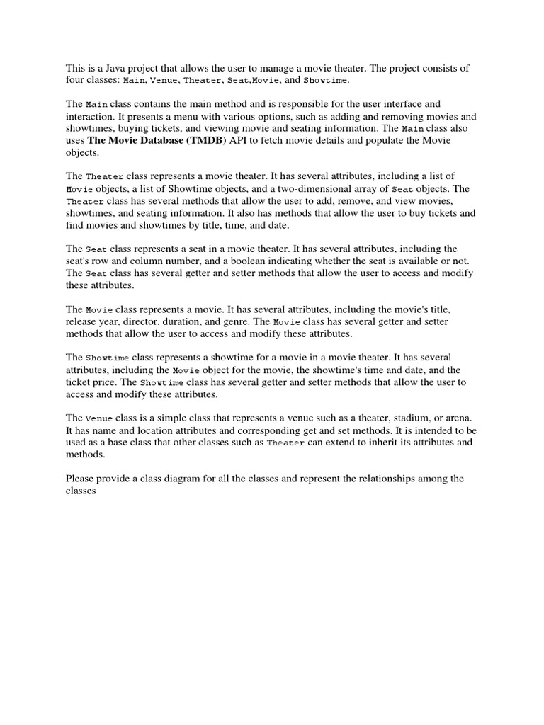 Project Assignment | PDF | Computers