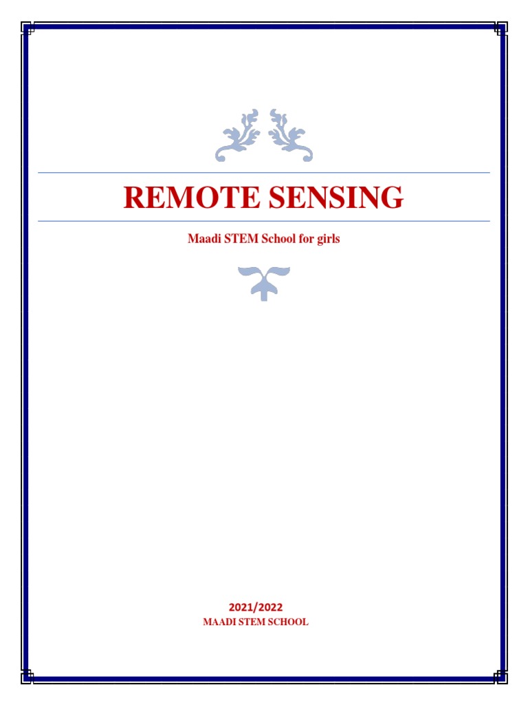 An Overview of Remote Sensing Concepts and Applications Assessed in a ...