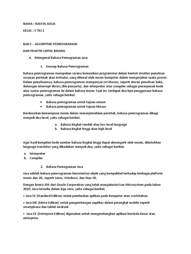 Hassya Aulia X TKJ 1 | PDF