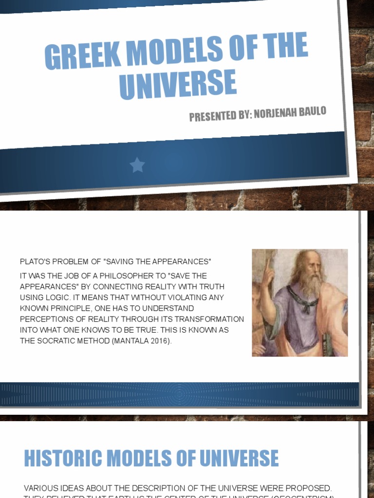 Greek Models of The Universe | PDF | Heliocentrism | Universe