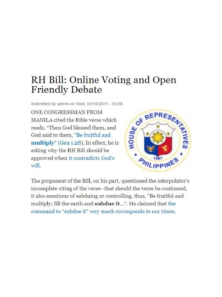 Ano Ang Reproductive Health Law | PDF