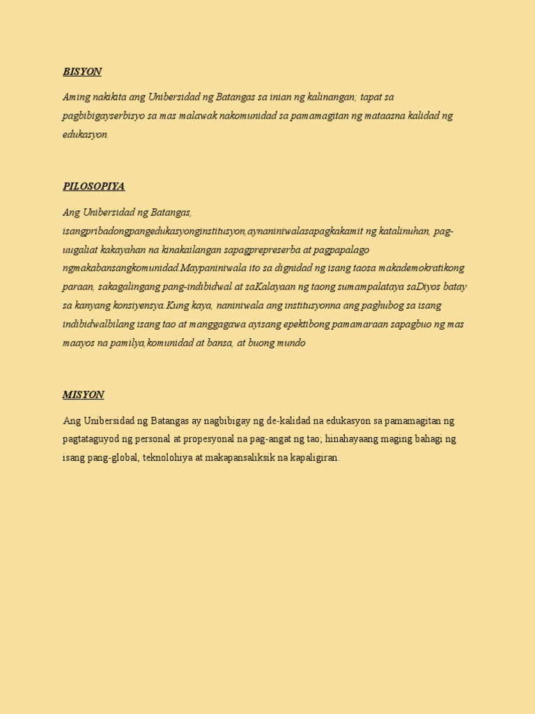 BISYON | PDF