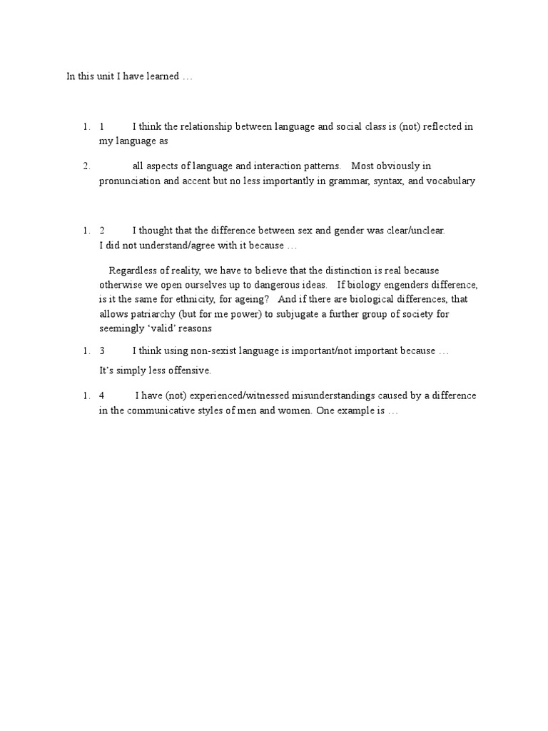 Unit 4 Reflective Learning | PDF