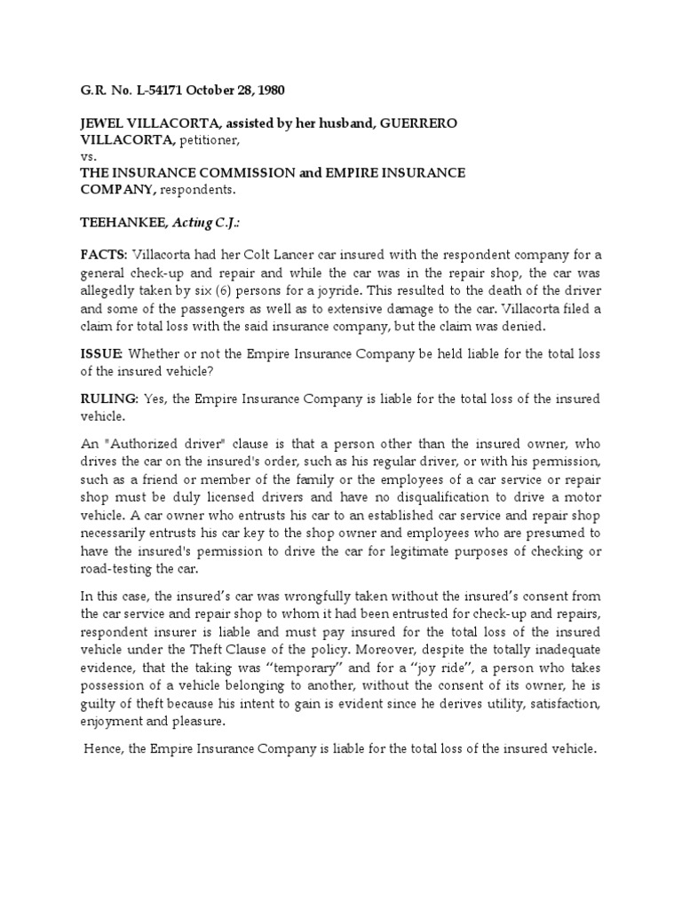 Insurance Case | PDF