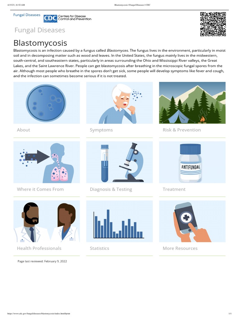 Blastomycosis Fungal Diseases CDC | PDF