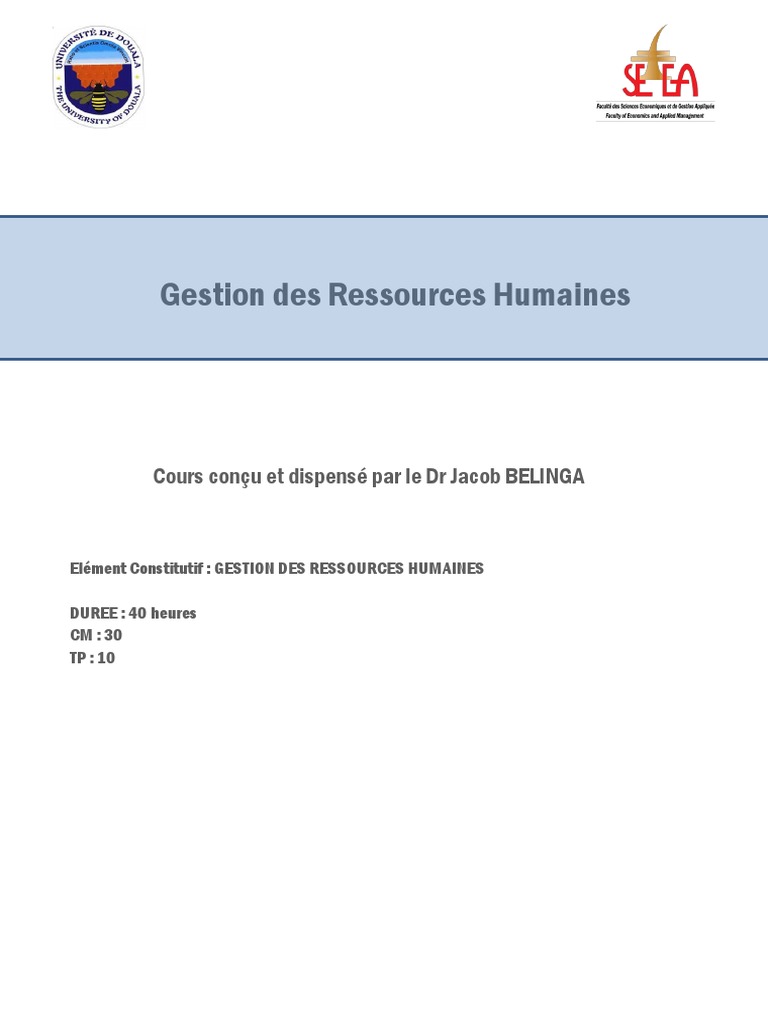 GRH Gestion Iii PDF | PDF