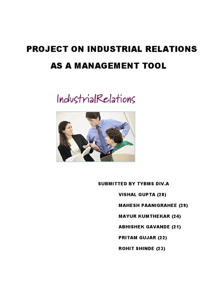 Project On Industrial Relations | PDF | Industrial Relations ...