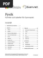 Fysik 2 Exempelprov | PDF