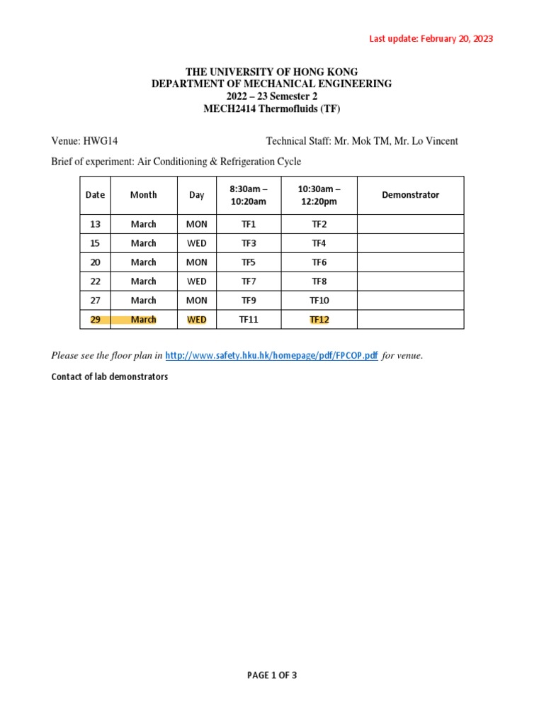 2022-23-Sem 2-MECH2414-TF - 20230217 PDF | PDF