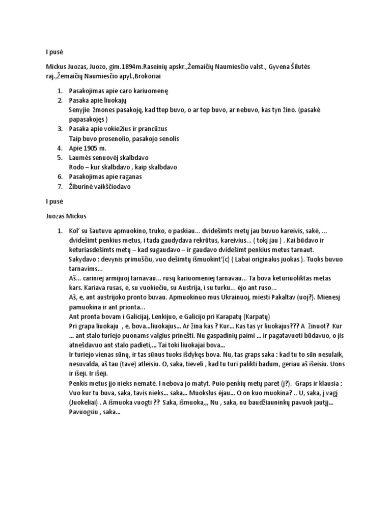 Juozas Mickus | PDF