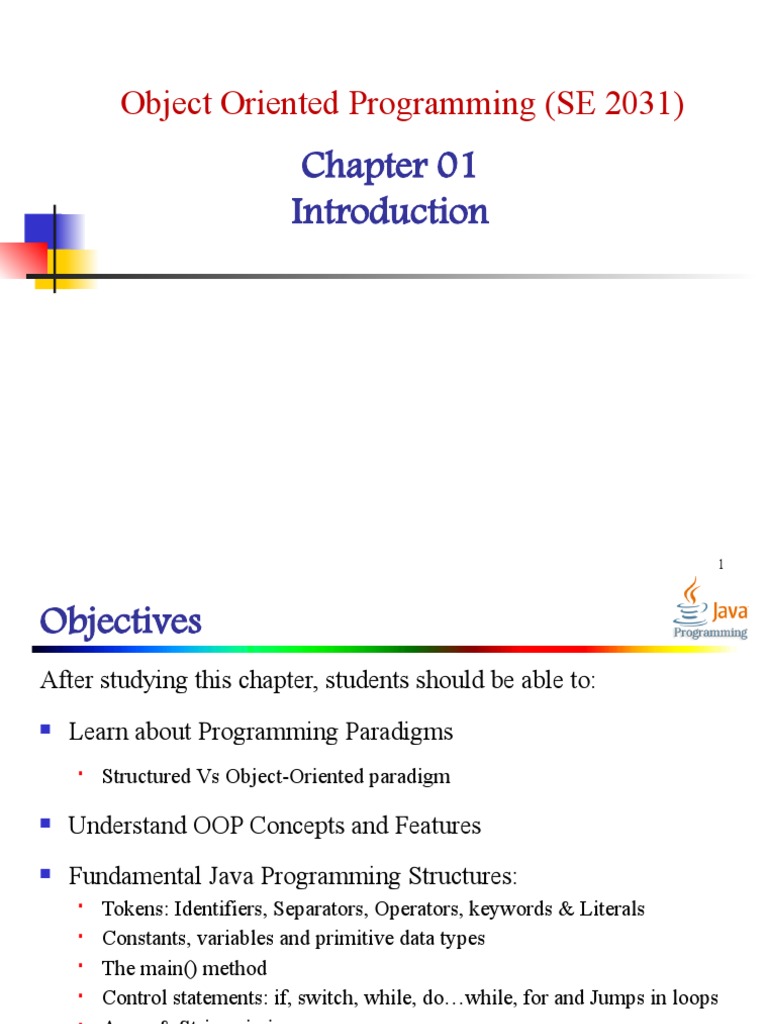 Chapter01 Part I Pdf Data Type Object Oriented Programming