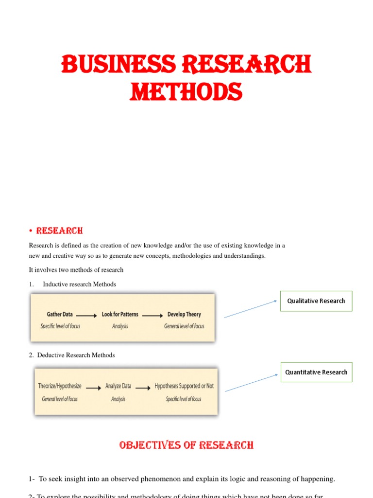 Business Research Methods | PDF Business Research Methods | PDF