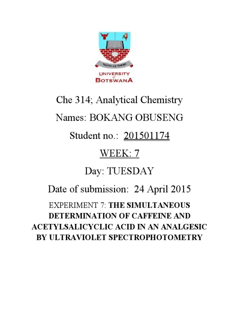 Che 314 EXP 7 OBUSENG | PDF