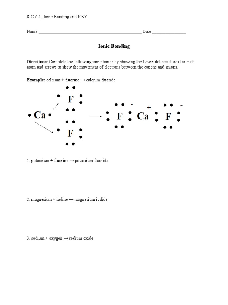 Ionic Bonding: Lewis Structures Guide | PDF