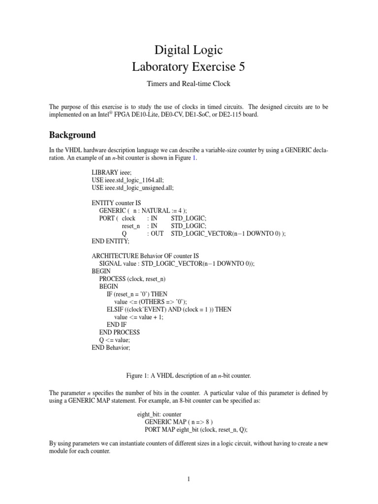 VHDL Lab5 PDF | PDF