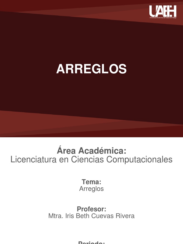 Arreglos | PDF