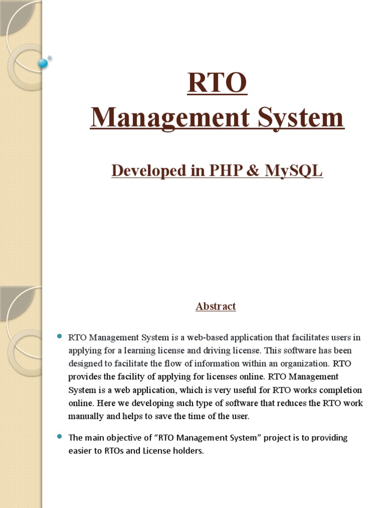 RTO MS PPT SHPGGC | PDF