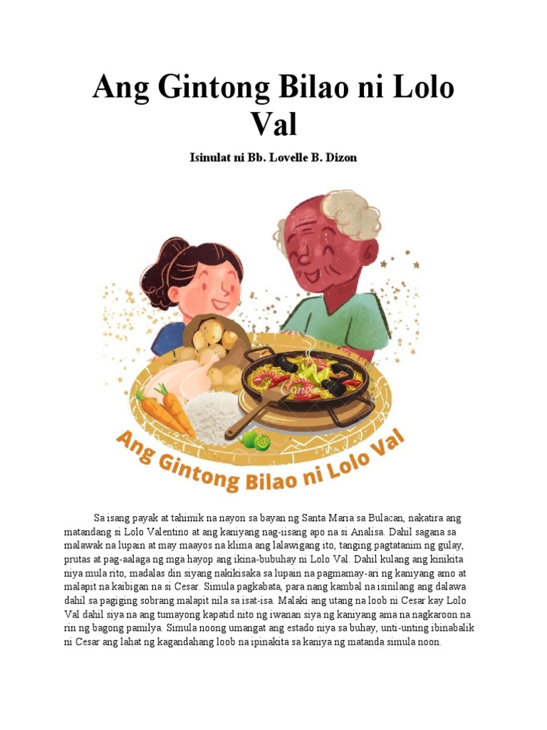 Ang-Gintong-Bilao-ni-Lolo.docx | PDF