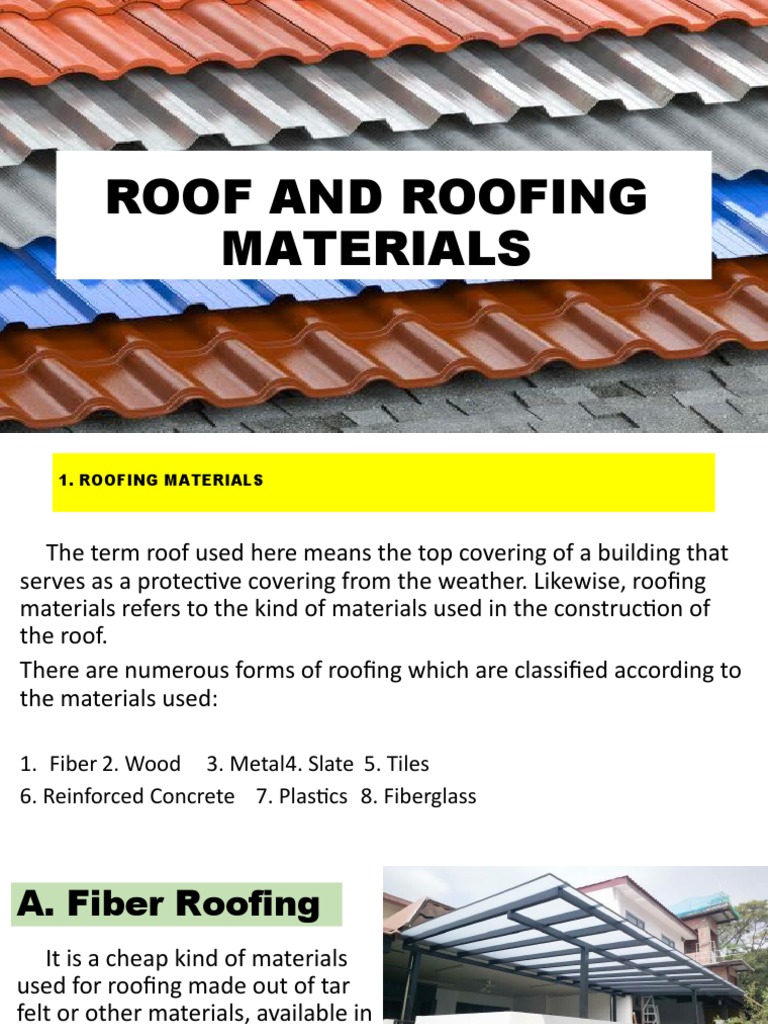 Roof and Roofing Materials | Download Free PDF | Roof | Sheet Metal