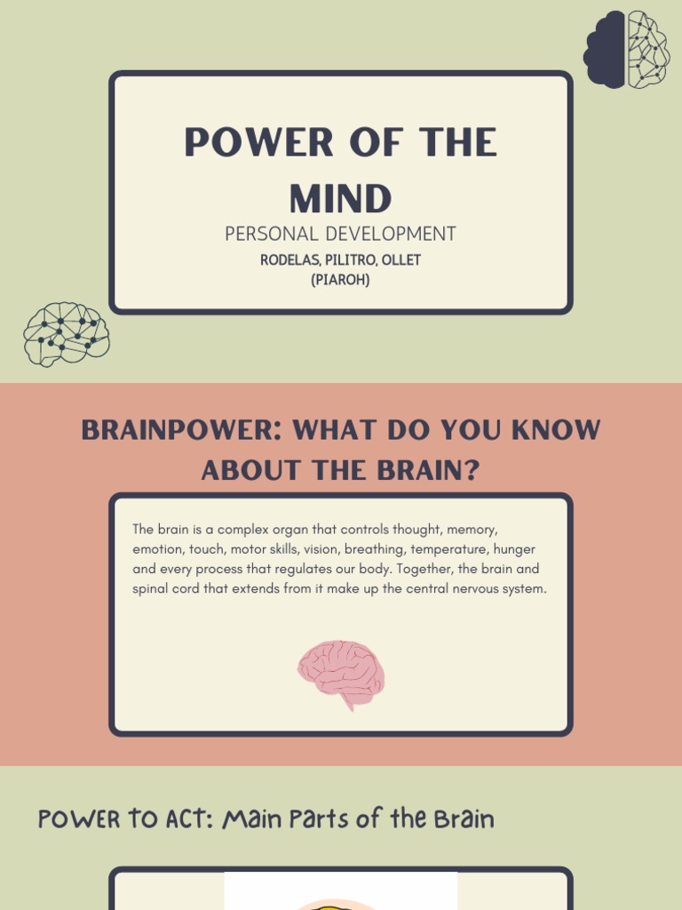 Power of the Mind in Personal Development | PDF | Brain ...
